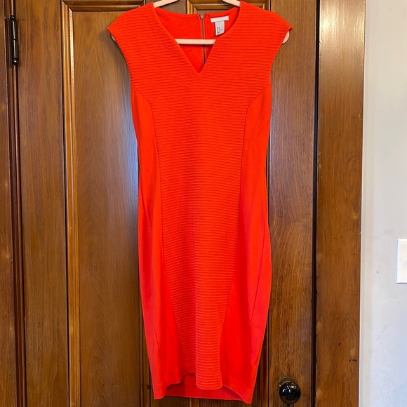 H&M | Dresses | Hm Red Midi Dress | Poshmark